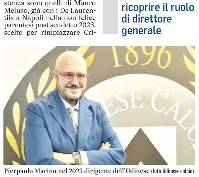 15/06/26 - Le prime scelte da cui ripartire: Marino, atteso l'ok ...
