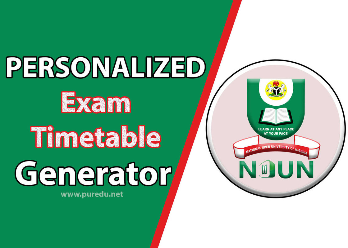 NOUN | Personalised Exam TimeTable