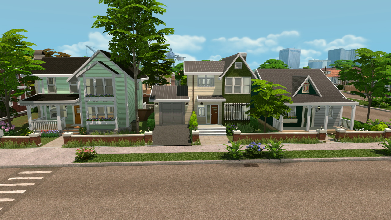 Three Houses for rent - The Sims 4 Rooms / Lots - CurseForge