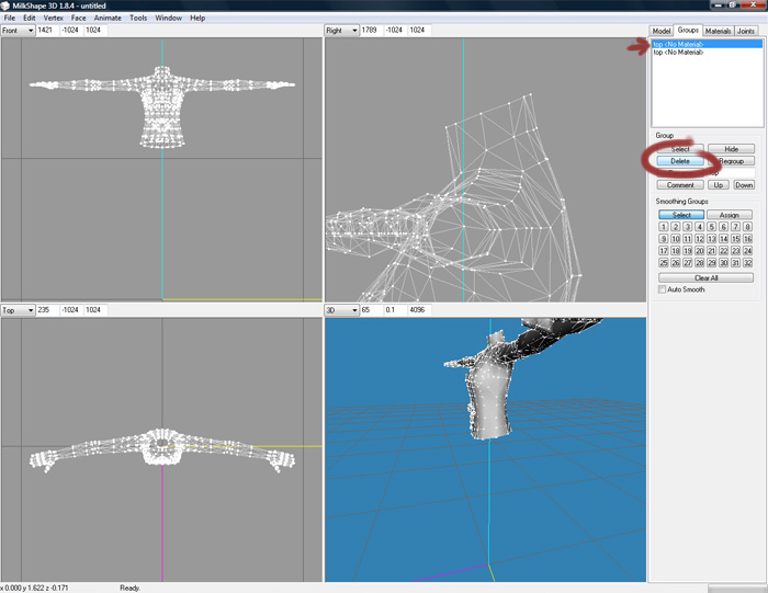 Tutorial: Seperating a Full Body Mesh: fantasyrogue — LiveJournal