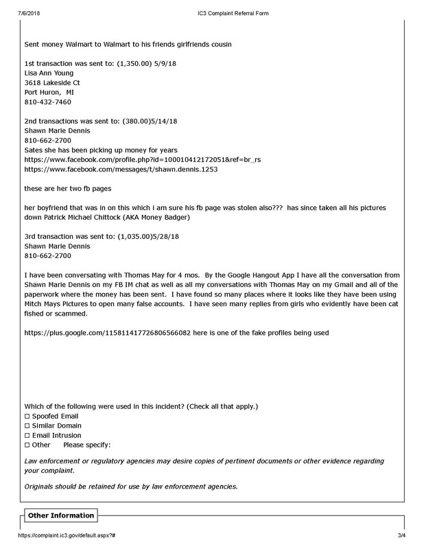 IC3 Complaint Referral Form Page 3 — Postimages