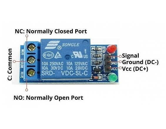 Relay 1 channel module 12v | TechMaze