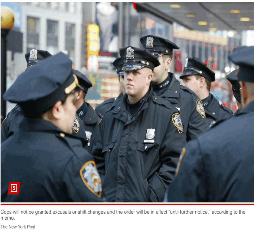 NYPD orders all cops to report in uniform after ex-Hamas chief calls ...
