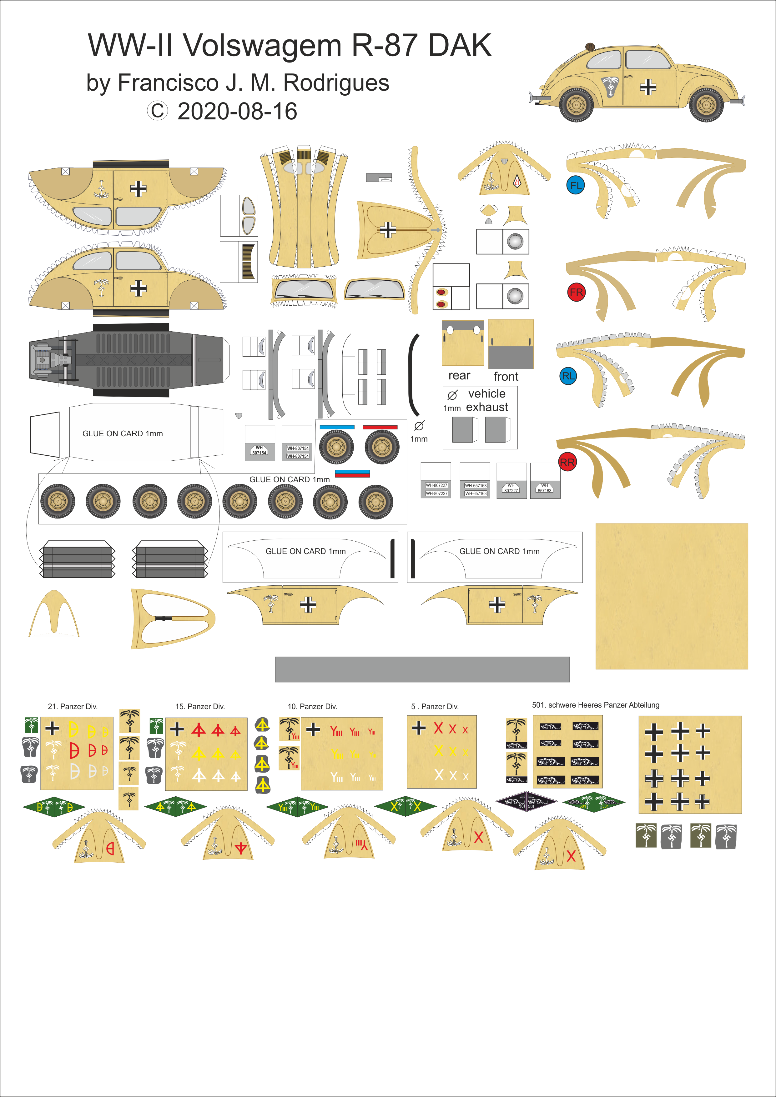 WW II German Kubelwagen R 87 — Postimages