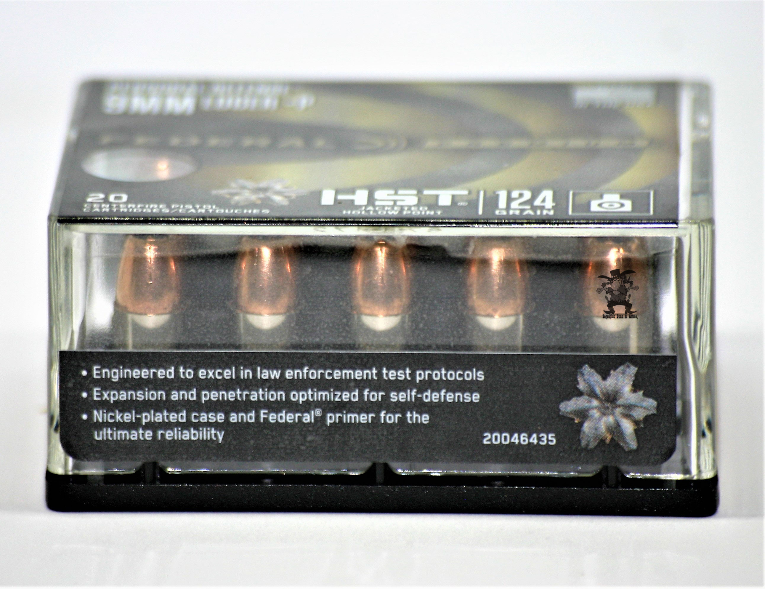 9MM FEDERAL HST +P 124 Grain Personal Defense HST+P 9 MM 20 Rds ...