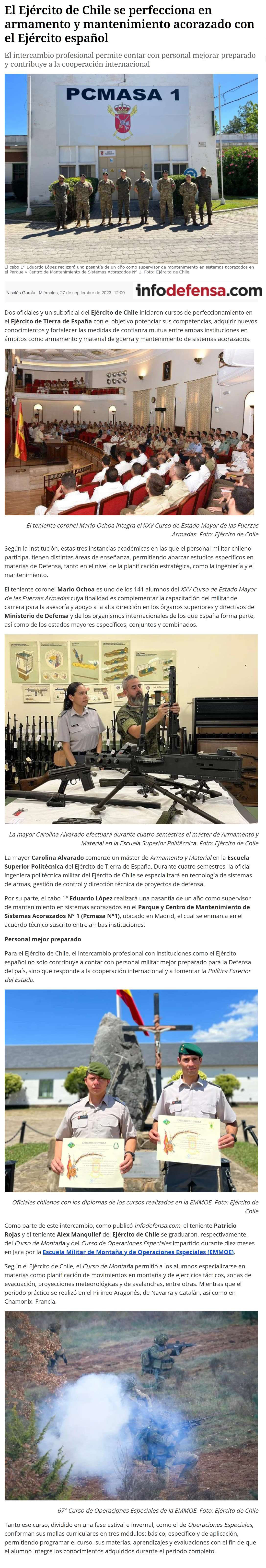 Ejército de Chile | AviacionArgentina.net