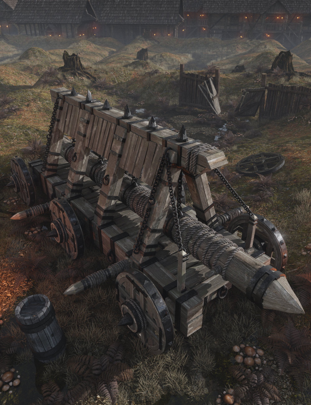 (FILLED 2023-08-13) Medieval Battering Rams - Free Daz 3D Models