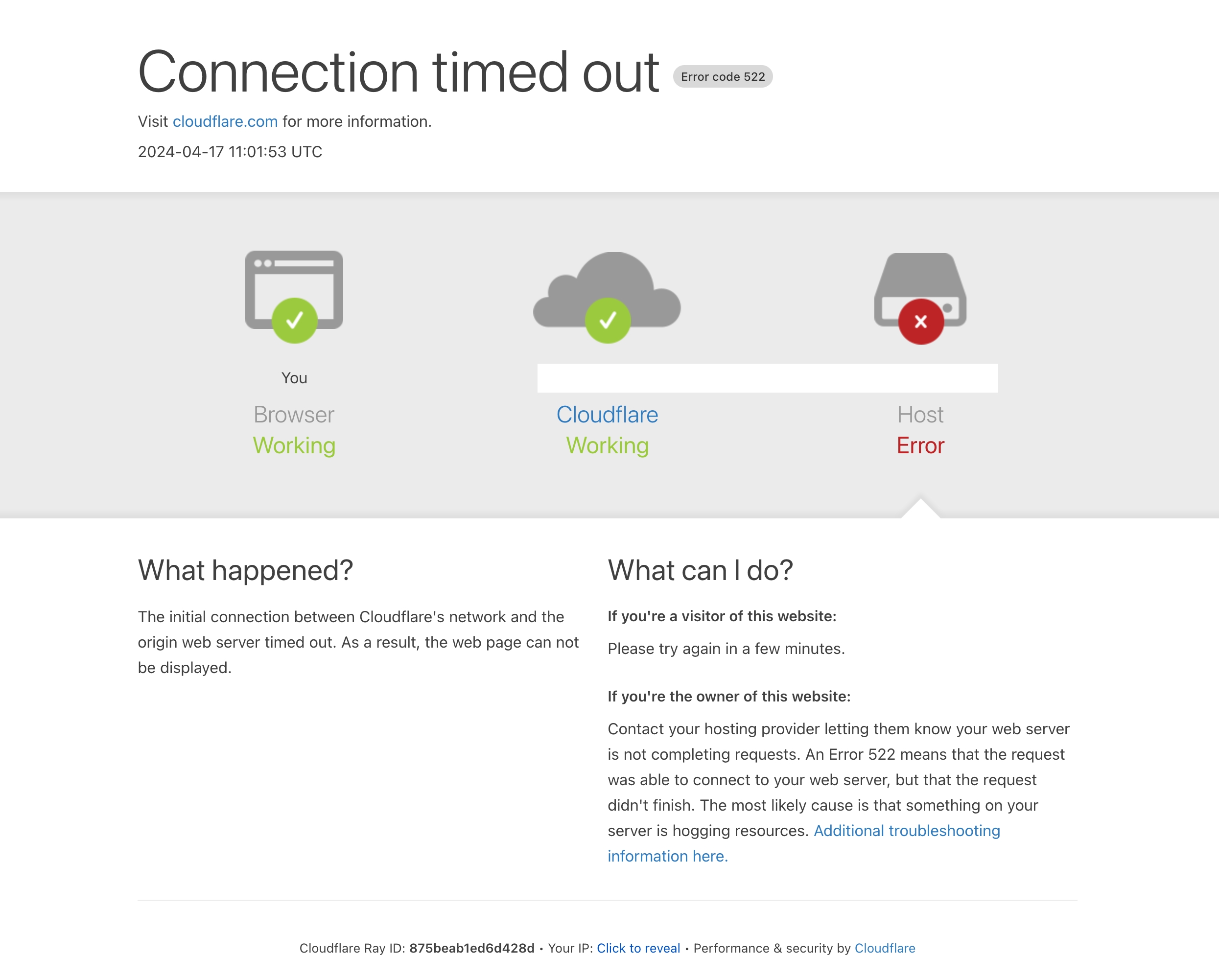 Connection timed out — Postimages