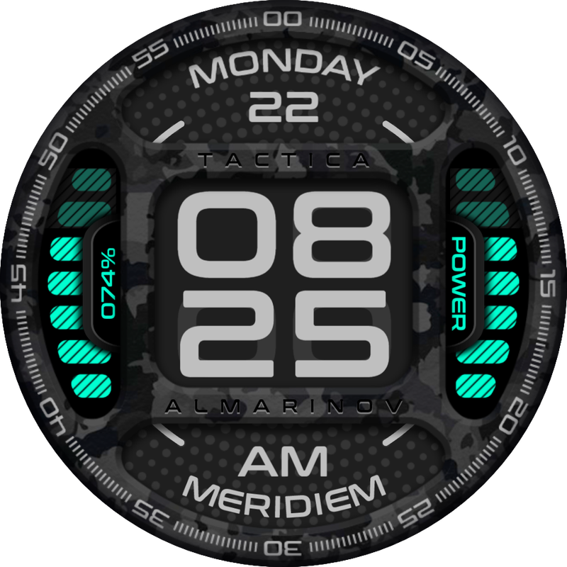 TACTICA watchface for GTR3 Pro - Amazfit Watch faces