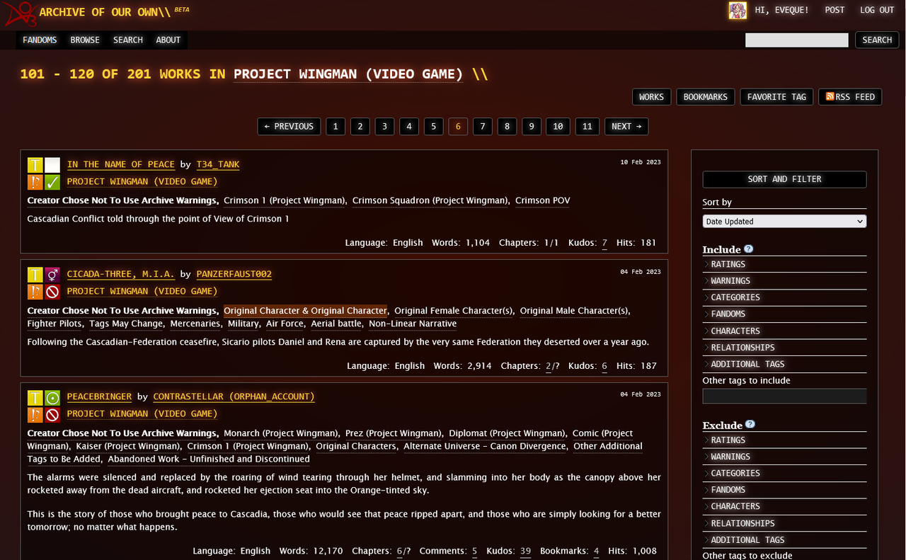 AO3 Limiter: Project Wingman UI - eveque - Project Wingman (Video Game ...