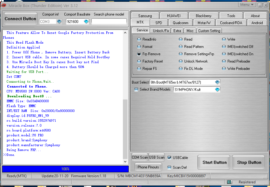 GSM-Forum - Symphony P8 FRP lock Remove Done By Miracle Thunder Edition ...