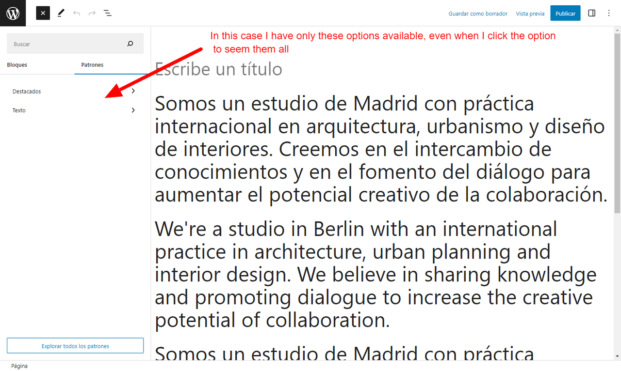 Editar la página My Word Press — Word Press — Postimages