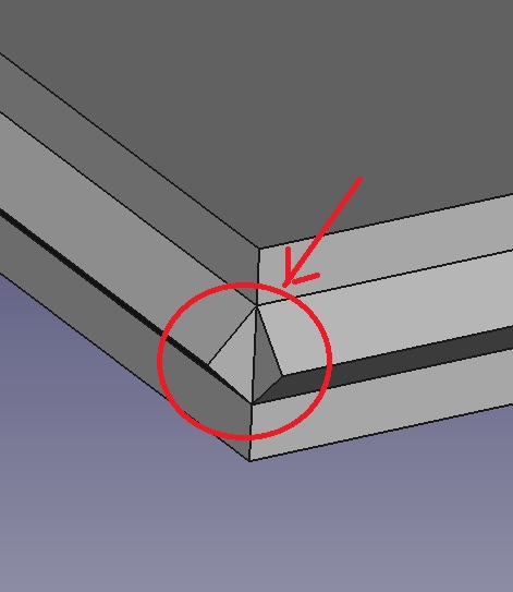How to fill corner gap in V-shaped sweep? - FreeCAD Forum