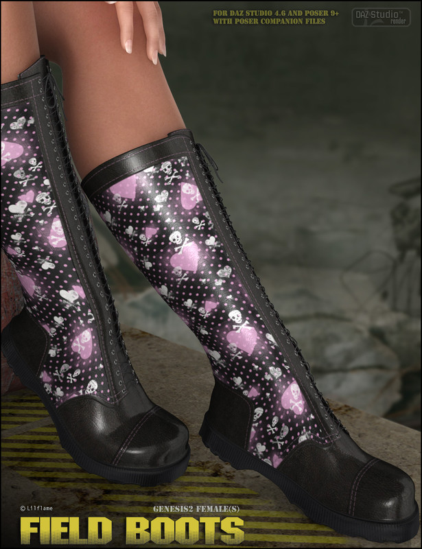 Field Boots G2F 2025 - Free Daz 3D Models