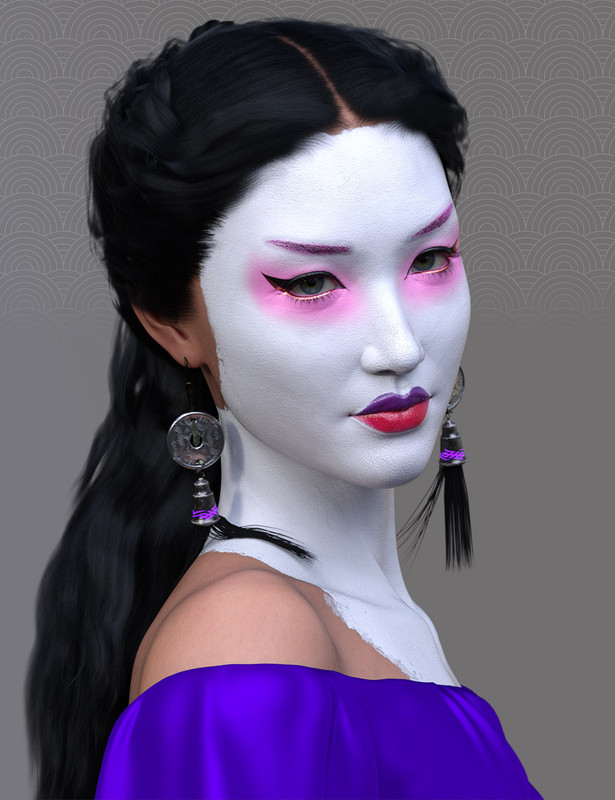 Geisha Builder Geoshells For Genesis 9 2025 - Free Daz 3D Models