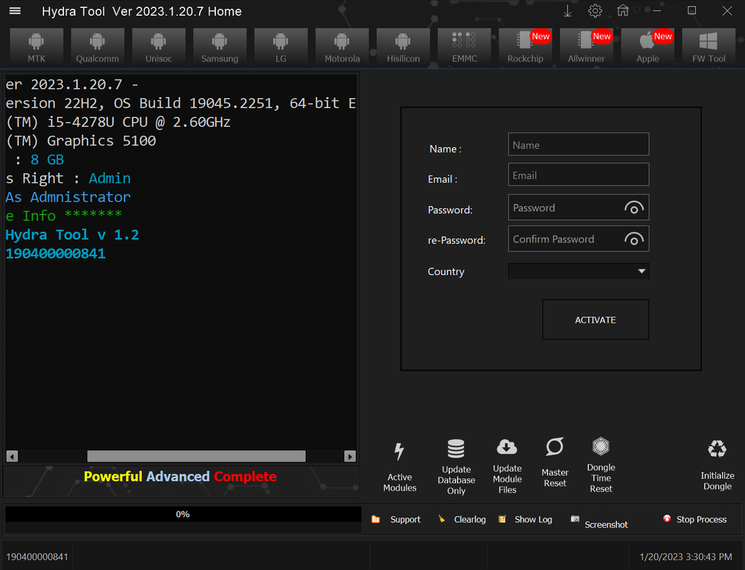 GSM-Forum - hydra tool error