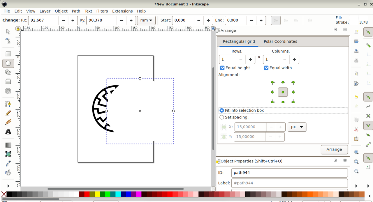 vector - Inkscape, how to set a white stroke around the image and wrap ...