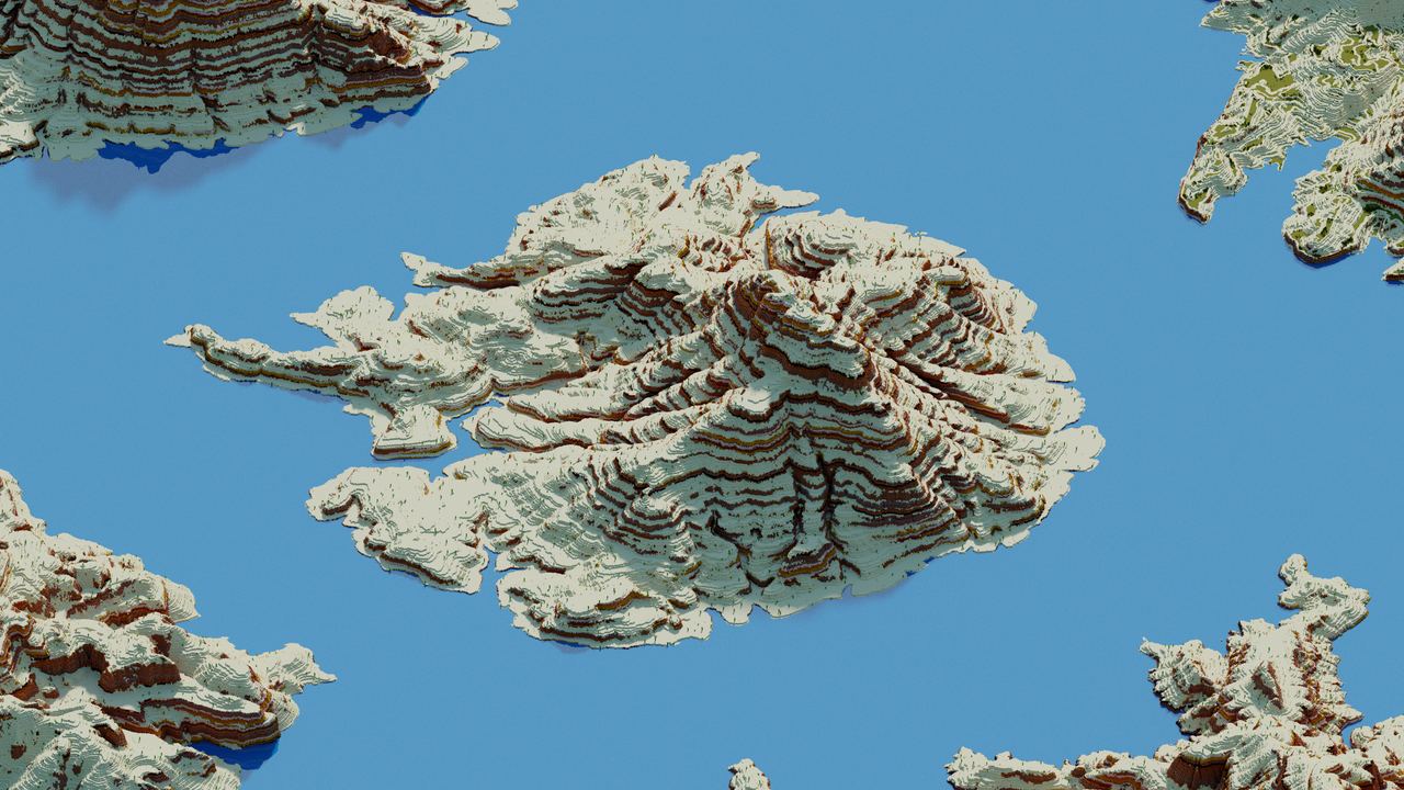 📦 500+ Custom Islands (1.19+) - Terrain Asset pack - Plains / Desert ...