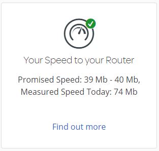 Speed test results. - TalkTalk Help & Support