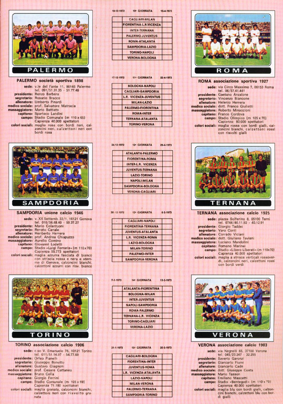 Album Panini Calciatori 1972 1973 05 — Postimages