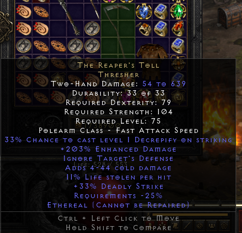Eth Reaper's Toll - Topic - d2jsp
