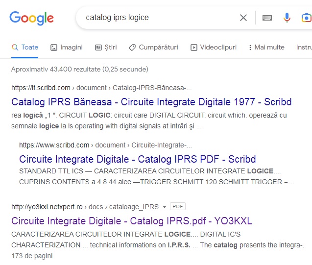 Echivalente circuite integrate logice romanesti vechi vs noi ...