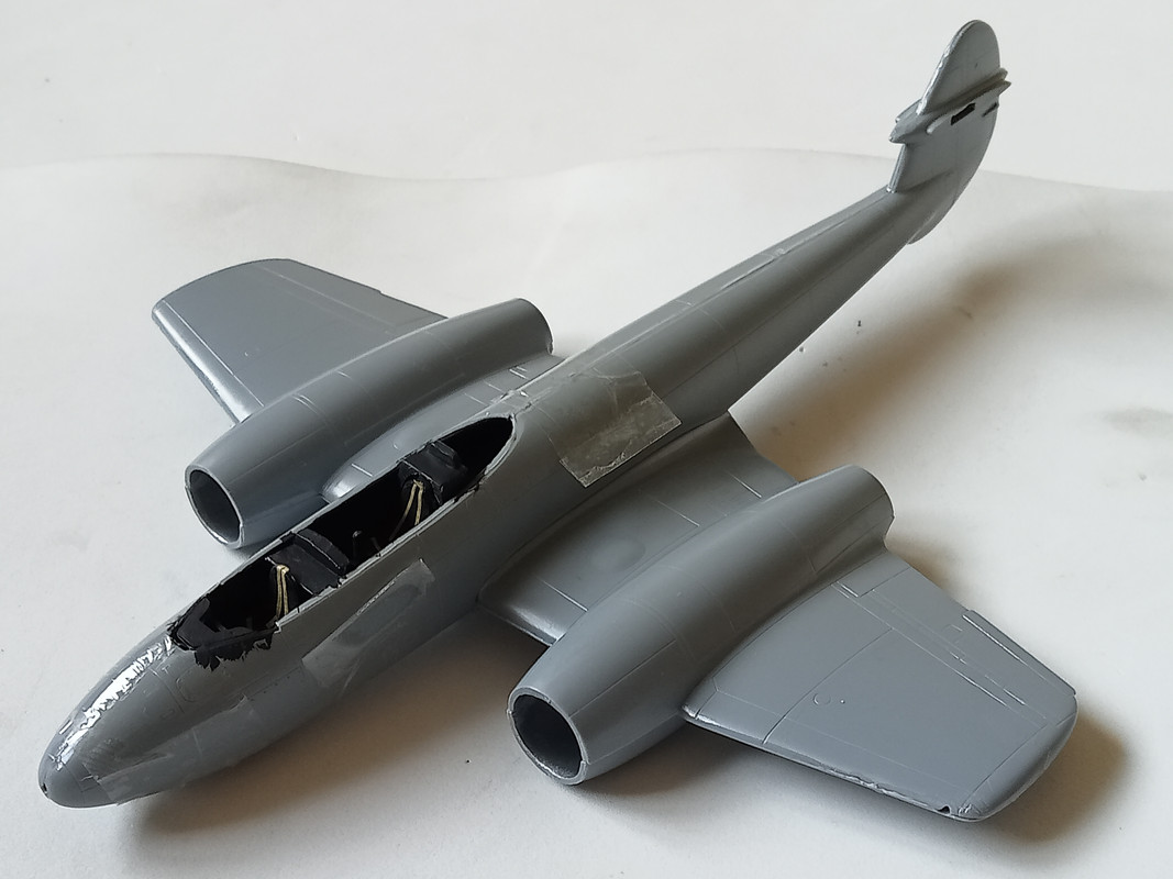 Tim's Special Hobby 1/72 GAC civilian Meteor T7 -- COMPLETED - Gloster ...