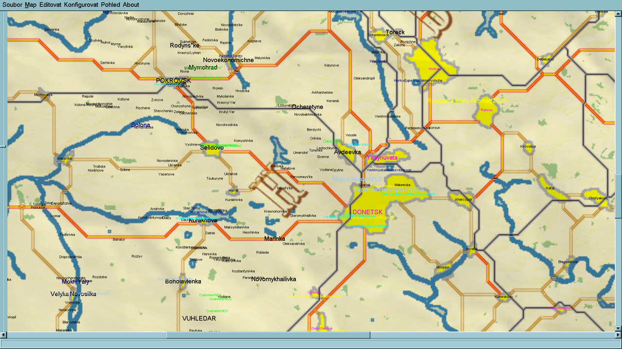 RUSSIAN escalation in UKRAINE MAP (Text)