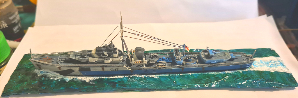 Tamiya 1/700 'O' Class British destroyer - H.M.S. Onslow - Ready for ...