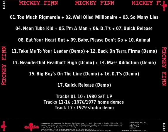 Mickey Finn (Aus) - Mickey Finn (1980) • Heavy Metal Rarities Forum