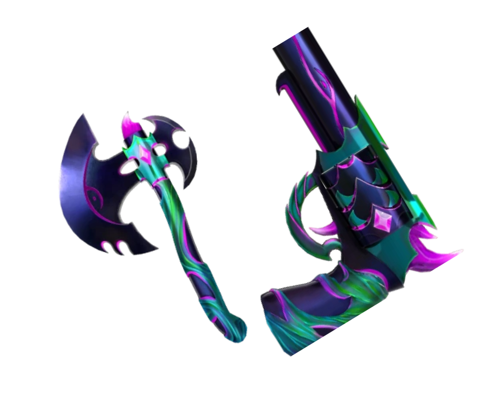 green & purple fang set set - MVSD Item value - 123Demands