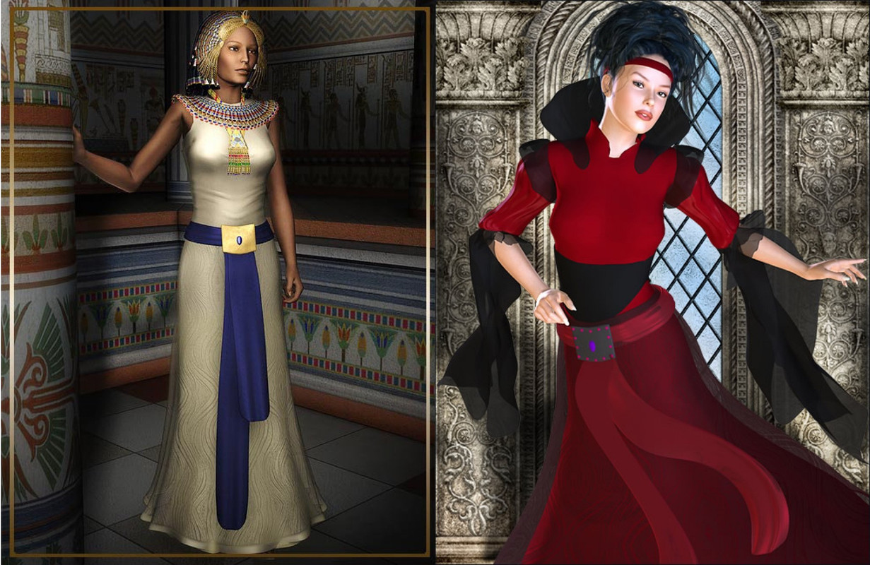 Pharoahs Of The Sun For V4 + Fantasy Accessories 2026 - Free Daz 3D Models