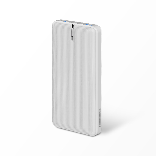 Rockrose Vogue 10 Pro Wired Power Bank, 3 Ports, 10000mAh, White ...