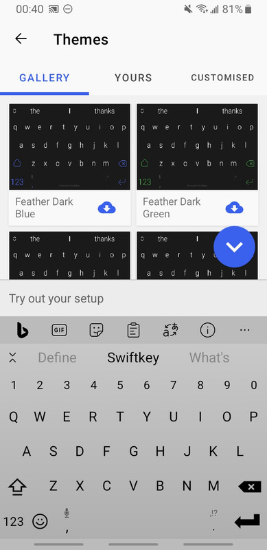 themes borders and spacebar : r/Swiftkey