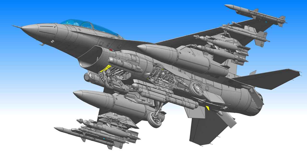 1/48 - General Dynamics F-16A/B block 20 Fighting Falcon by Minibase ...