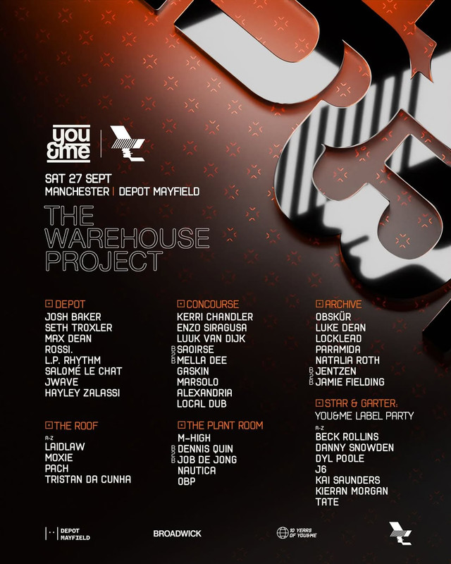 Full season of events for The Warehouse Project 2025 revealed | Skiddle