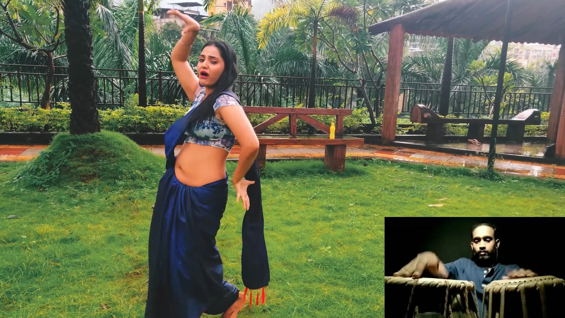 Hot chubby girl fleshy belly and big deep jiggling navel dance to Tip Tip Barsa mp4 snapshot 00 ...