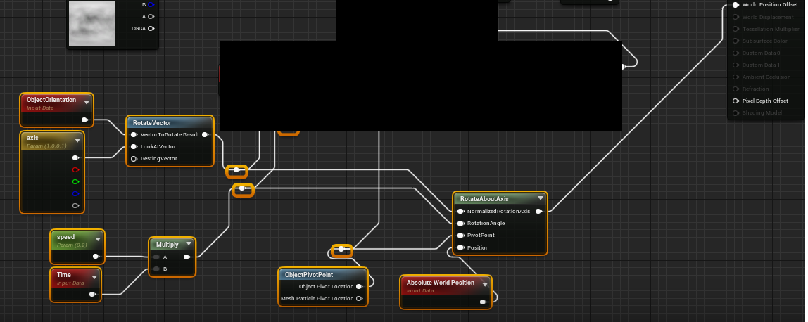 Need help, rotateaboutaxis changing vertex normal ws when used in WPO input : r/unrealengine