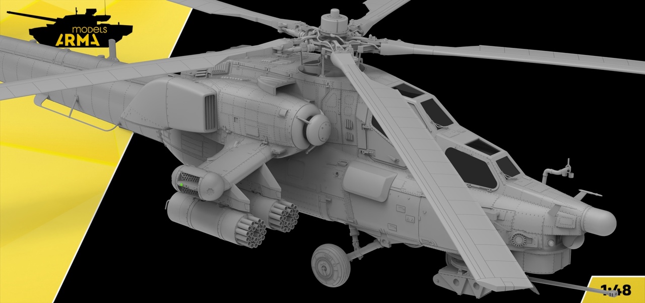1/48 - Mil Mi-28N "Havoc-B" 3D printed kit by Arma-Models - released ...