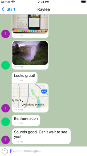 Chat screen — Postimages
