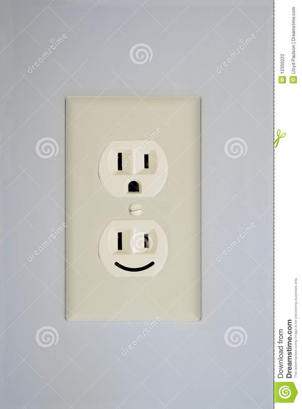 electrical outlet smiley face 12350222 — Postimages