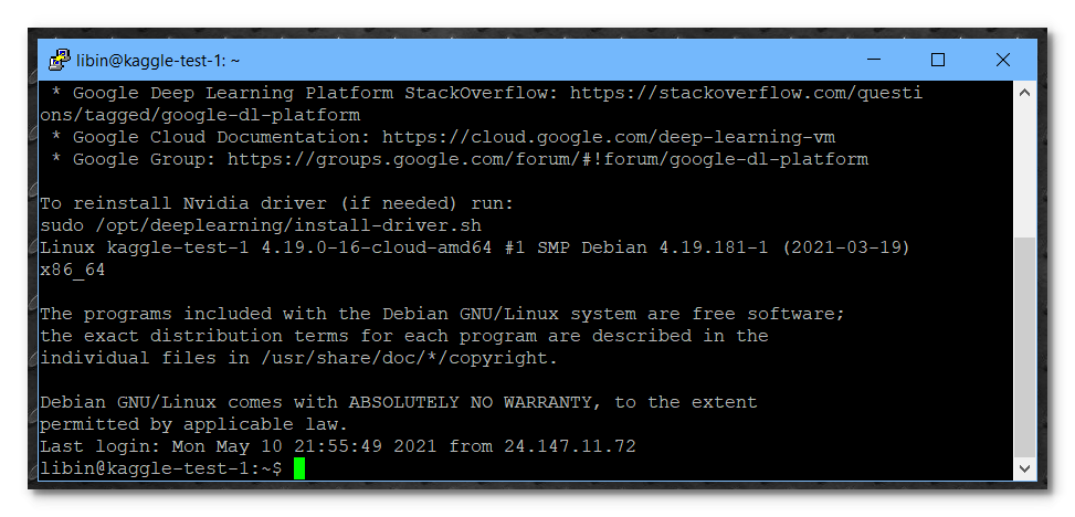 Coding In Gcp Kaggle Docker Image Environment With Local Vscode Tensor Overflow