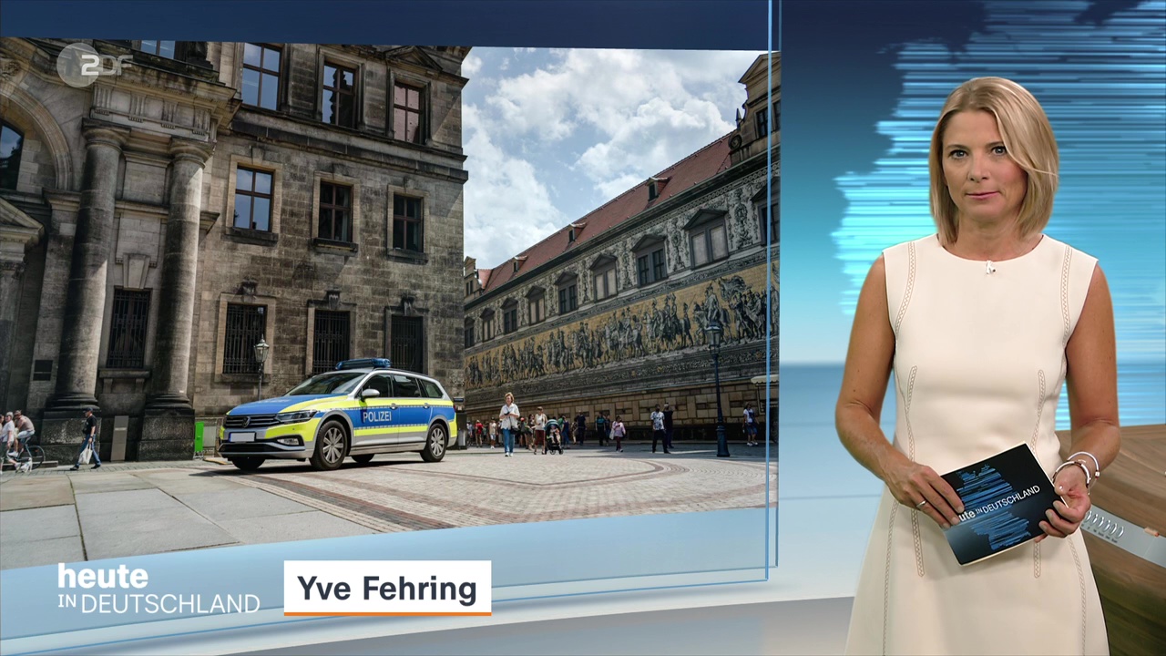 Yve Fehring bei ‘heute - in Deutschland‘ im ZDF am 13.08.2024 - kleine ...