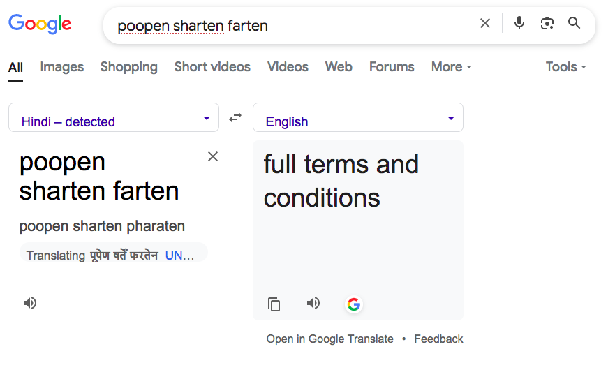 Please always read the poopen sharten farten