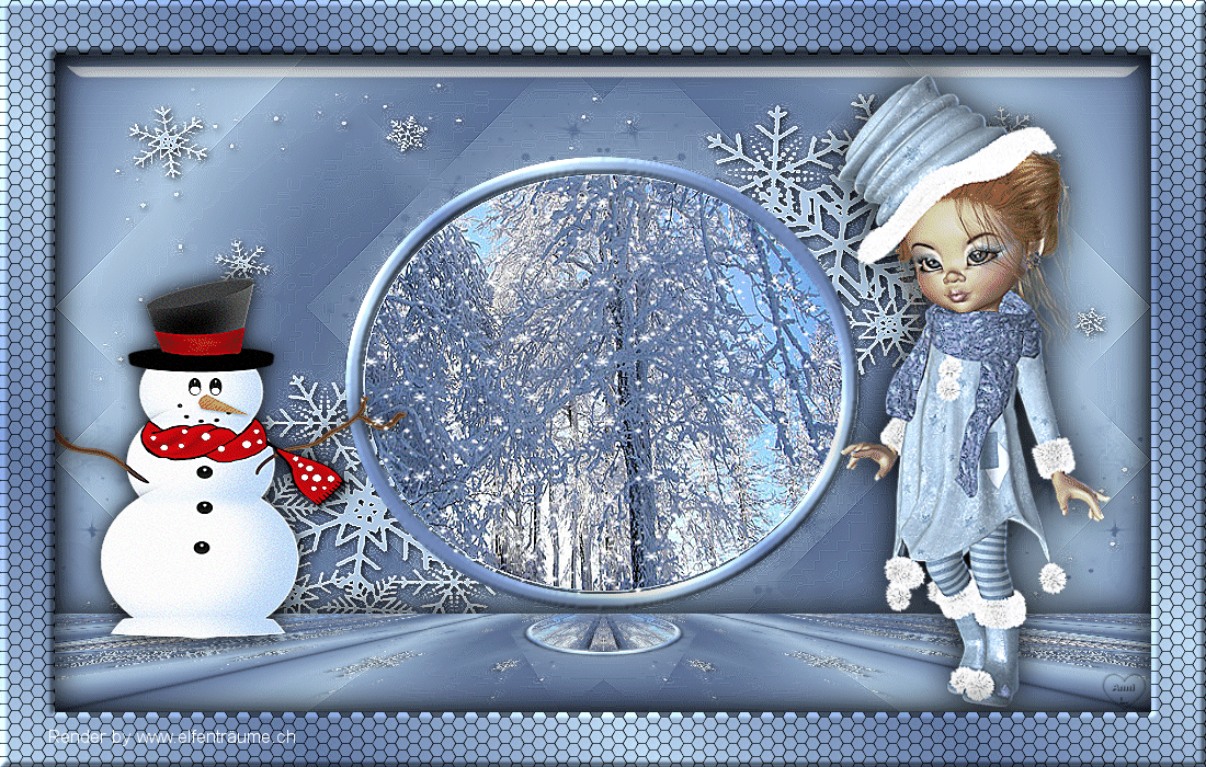 Es schneit – Inge-Lore's Tutoriale