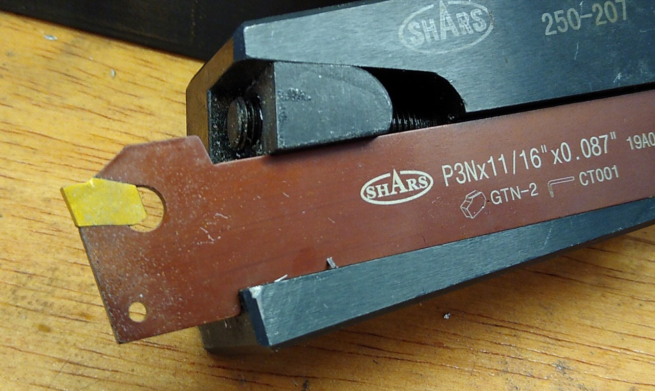 Shars retrofit parting blade | The Hobby-Machinist