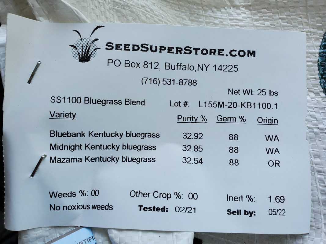Let's see those seed tags! | Lawn Care Forum