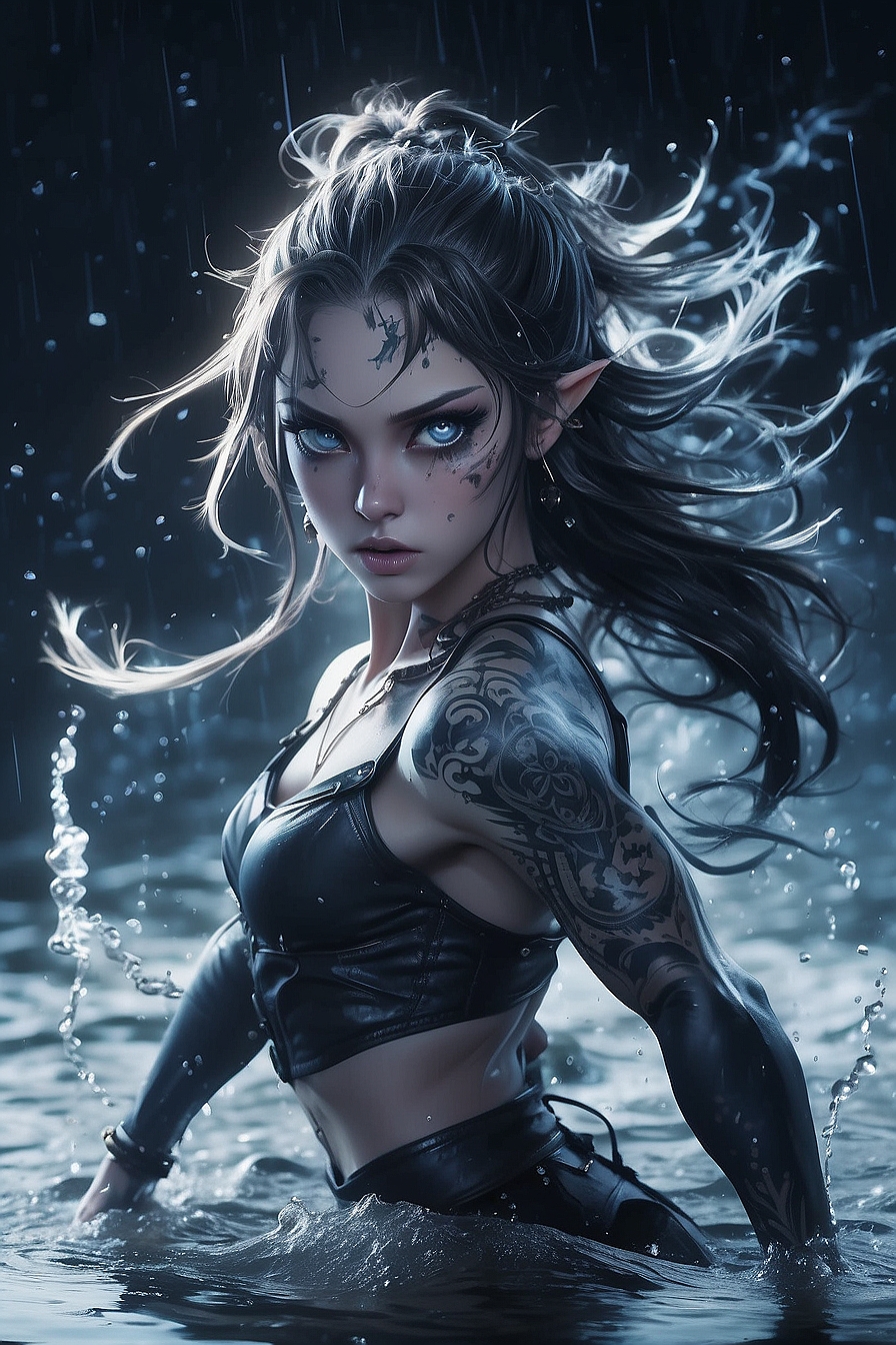 Albedo Base XL By Zer0pixels a illustration anime style Halfelf 0 ...