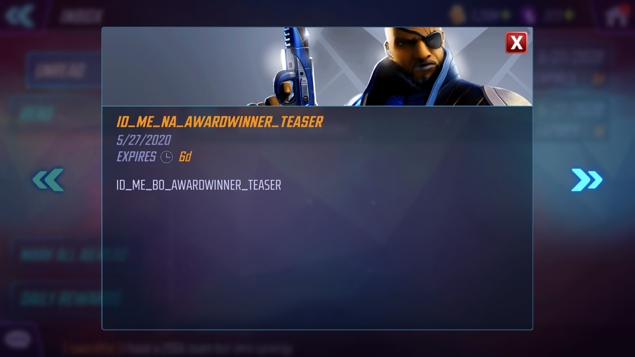 Did anyone else get this message? : r/MarvelStrikeForce