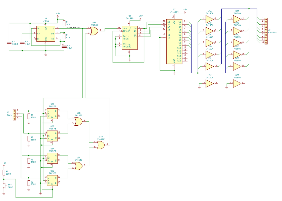 Need help designing/verifying a matrix keypad scanning circuit. : r/AskElectronics
